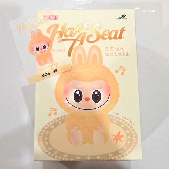 Lababu | Accessories | Authentic Labubu Pop Mart Have A Seat Plush Toy ...